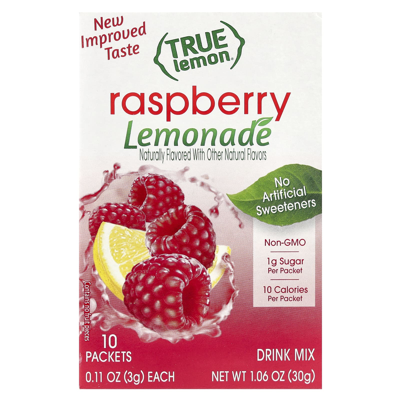 True Lemon Raspberry Lemonade Drink Mix 10 Packets (30g) – JDM ...