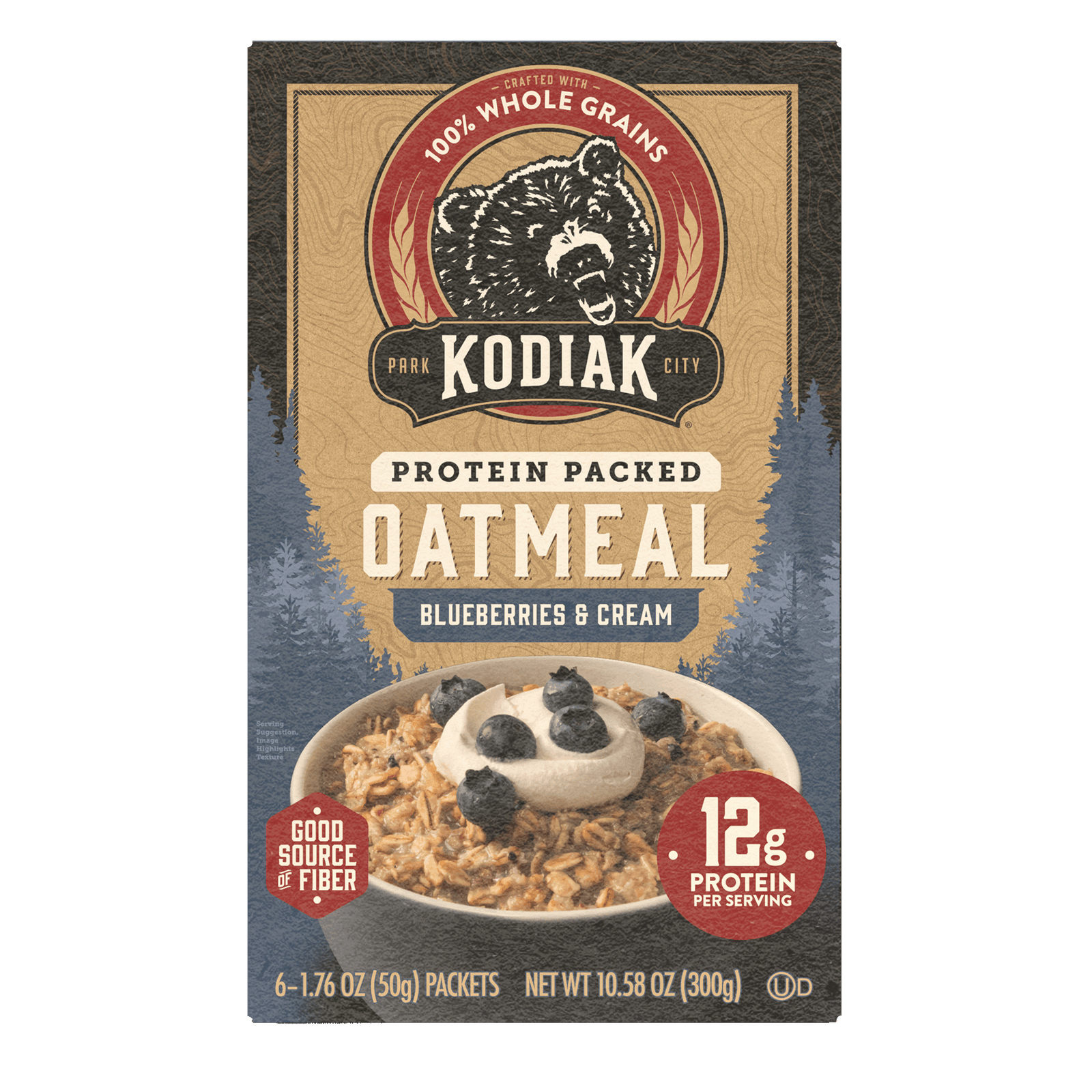Kodiak Blueberry and Cream Oatmeal (6 x 300g) – JDM Distributors Ltd