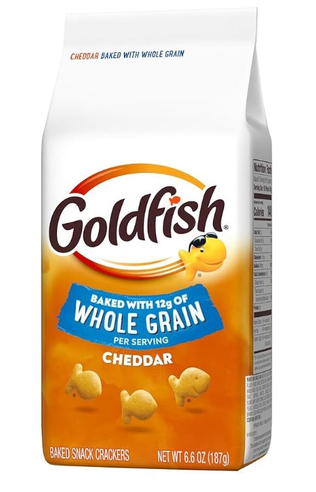 Pepperidge Farm Goldfish Whole Grain Cheddar Baked Snack Crackers (24 ...