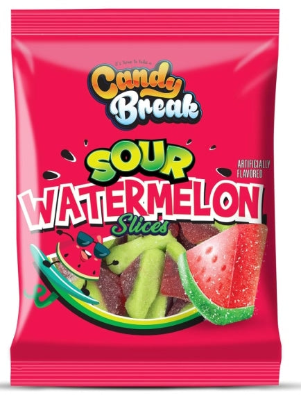 Halal Candy Break Sour Watermelon Bag (12 x 113g) – JDM Distributors Ltd