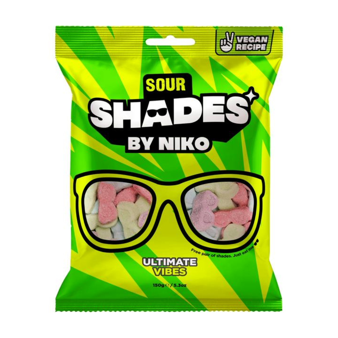 Shades by Niko Sour Ultimate Vibes Candy (18 x 150g) – JDM Distributors Ltd