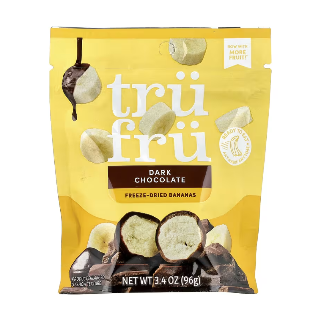 Tru Fru Natures Bananas Hyper-Dried Fresh Dark Chocolate (6 x 96g ...
