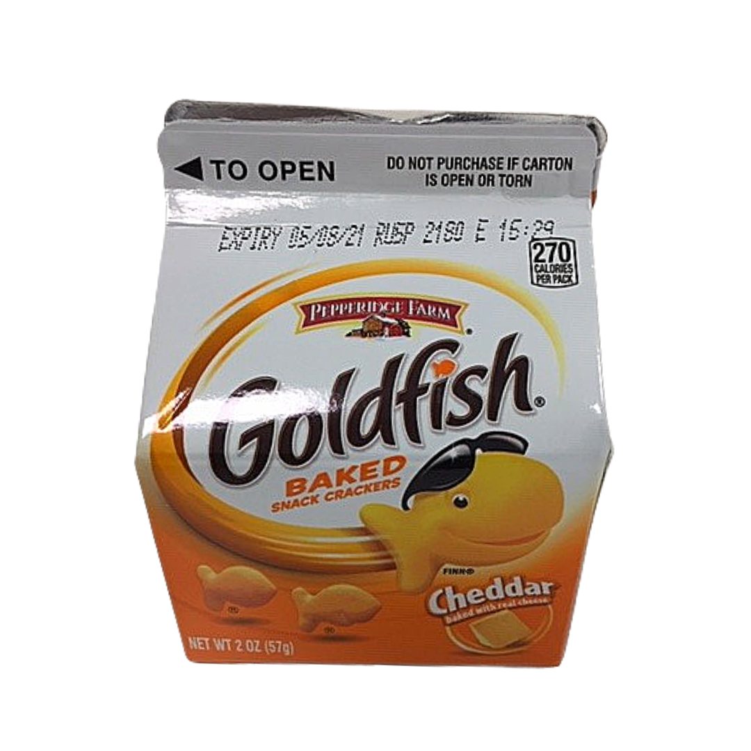 Pepperidge Farm Goldfish Cheddar Carton (48 x 57g) – JDM Distributors Ltd